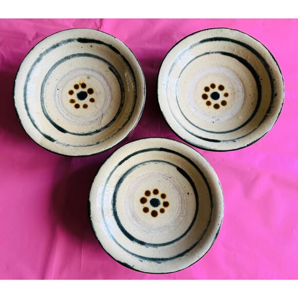 Handmade | Dining | Lot Of 3 Stoneware Dishes Inspired By Saladoid Tano ...